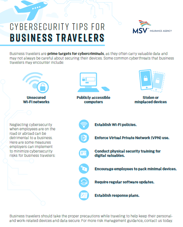 Cybersecurity Tips for Business Travelers - MSV Insurance